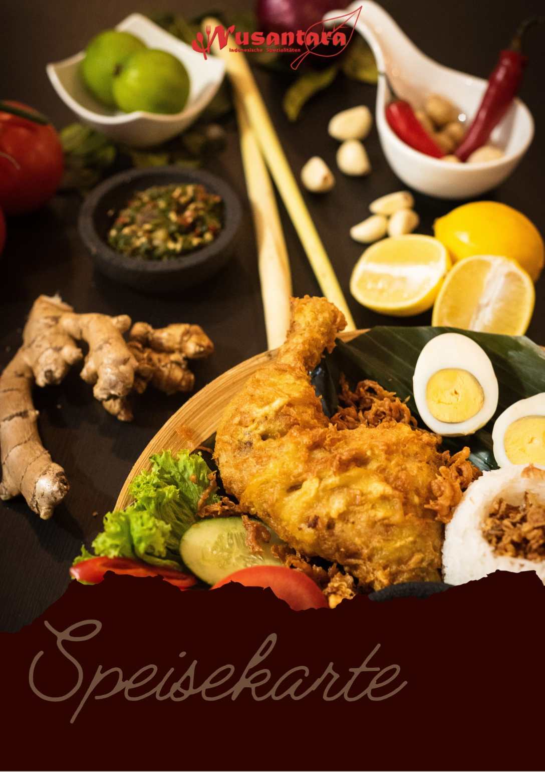 Englisch – Herzlich Willkommen im Restaurant Nusantara